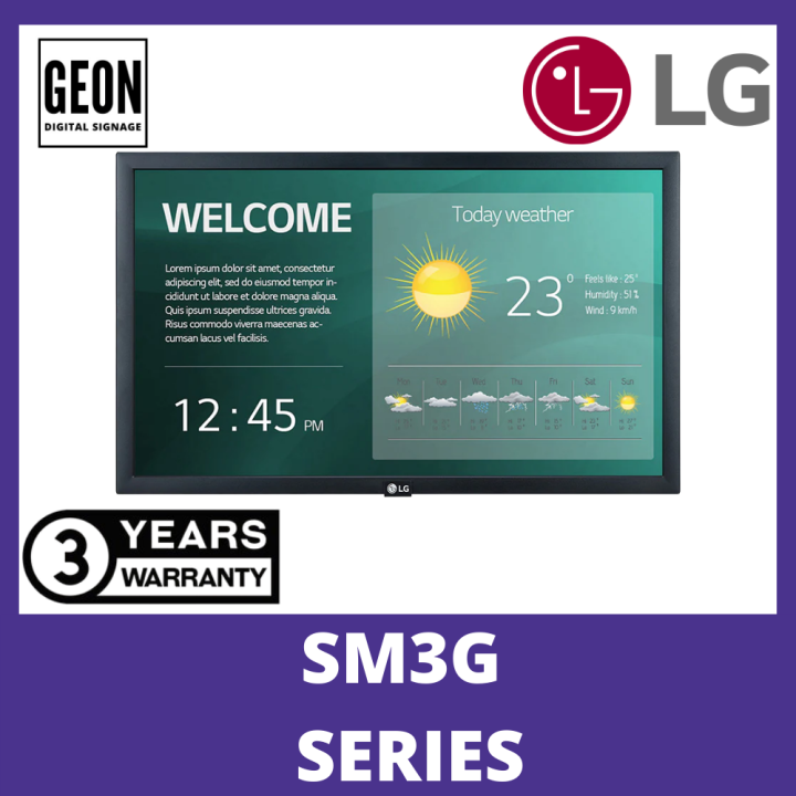 LG 22" inch 22SM3G SMG Series Full HD Digital Signage | Lazada
