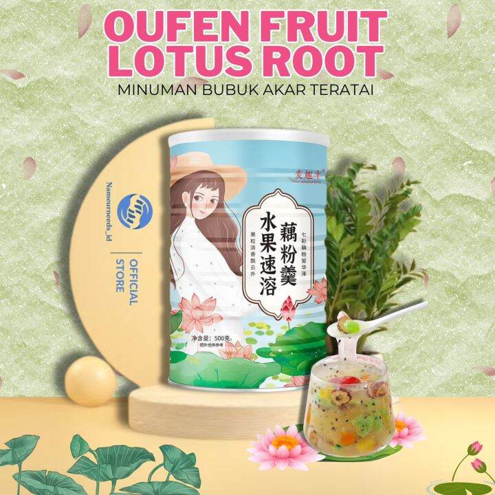 OUFEN LOTUS ROOT POWDER BUBUK AKAR TERATAI HEALTHY FOOD MAKANAN DAN ...