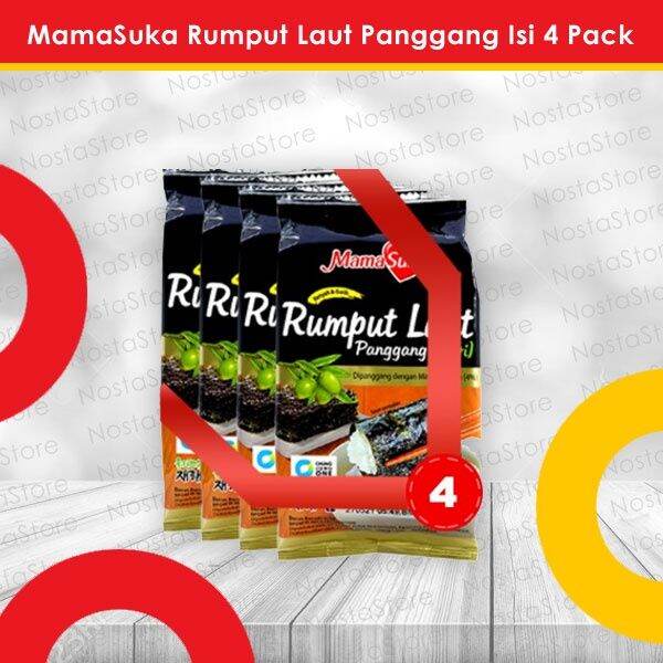 Rumput Laut Panggang Merek MamaSuka Isi 4 | Lazada Indonesia