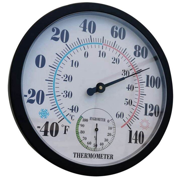 2X Indoor Outdoor Garden Wall Patio Weather Hygrometer, Large Number 10 ...