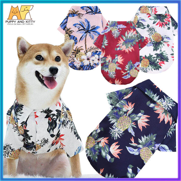 Pet shirts clothes dog cat summer Hawaiian shirts puppy clothes | Lazada PH