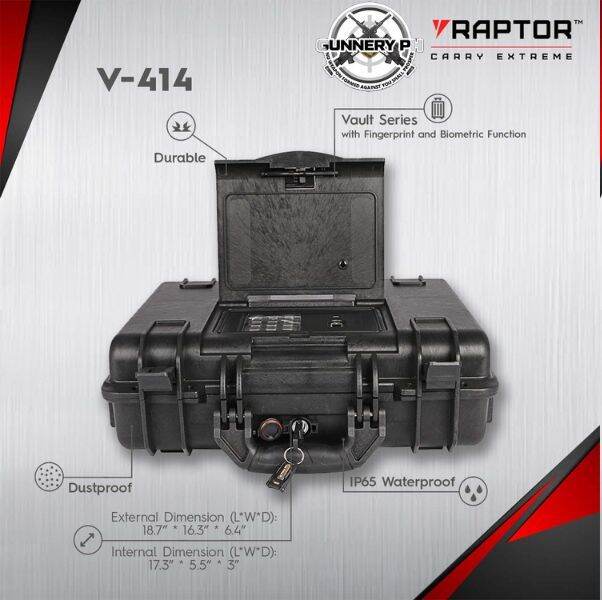Gunnery PH | Raptor Vault Series: V-414 with Fingerprint and Biometric ...