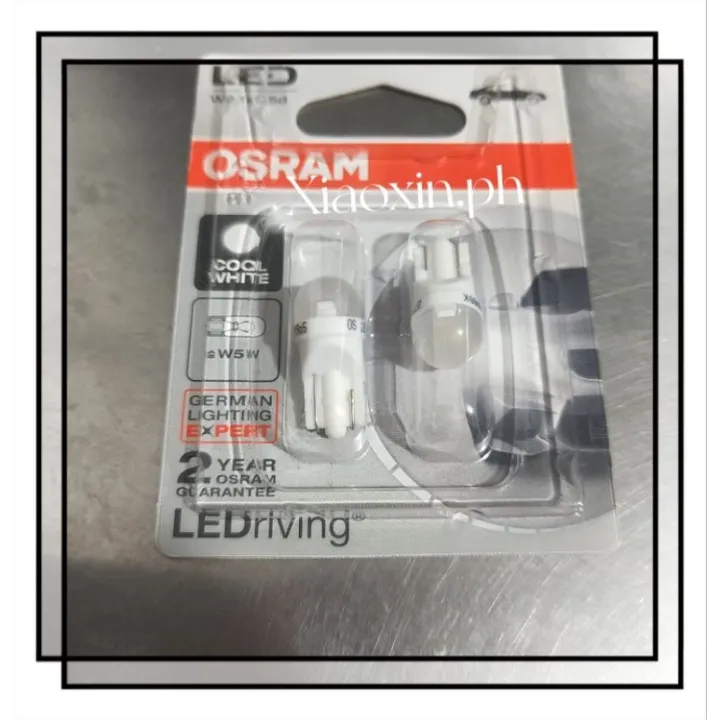 HPYZZ OSRAM T10 LED PARK LIGHT- W5W-0.5WATT- COOL WHITE | Lazada PH