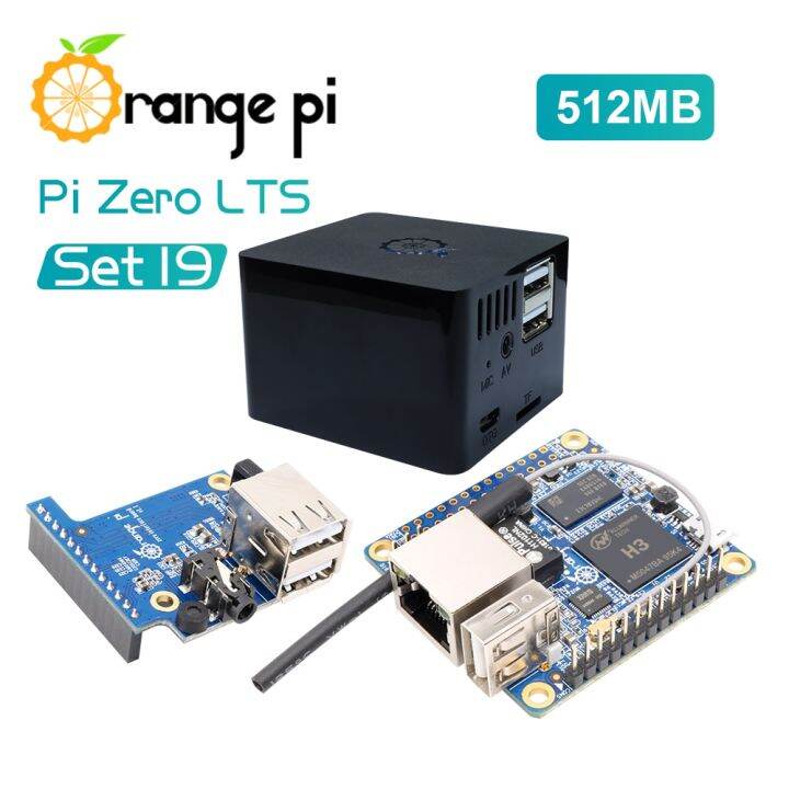 Orange Pi Zero LTS 512MB+Expansion Board+Black Case, Allwinner H3 Soc Open Source Laptop Mini PC ...