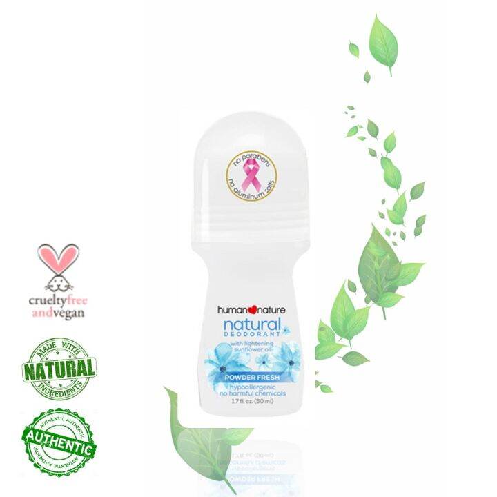 Human Nature Powder Fresh Deodorant Roll-On 50ml | Lazada PH