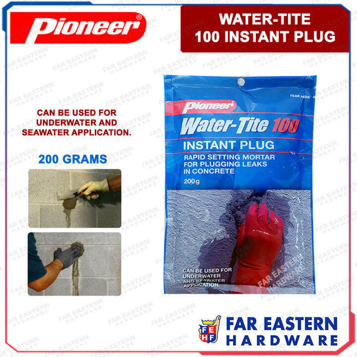 PIONEER Water Tite 100 Instant Plug Powder Cement for Concrete 200g ...