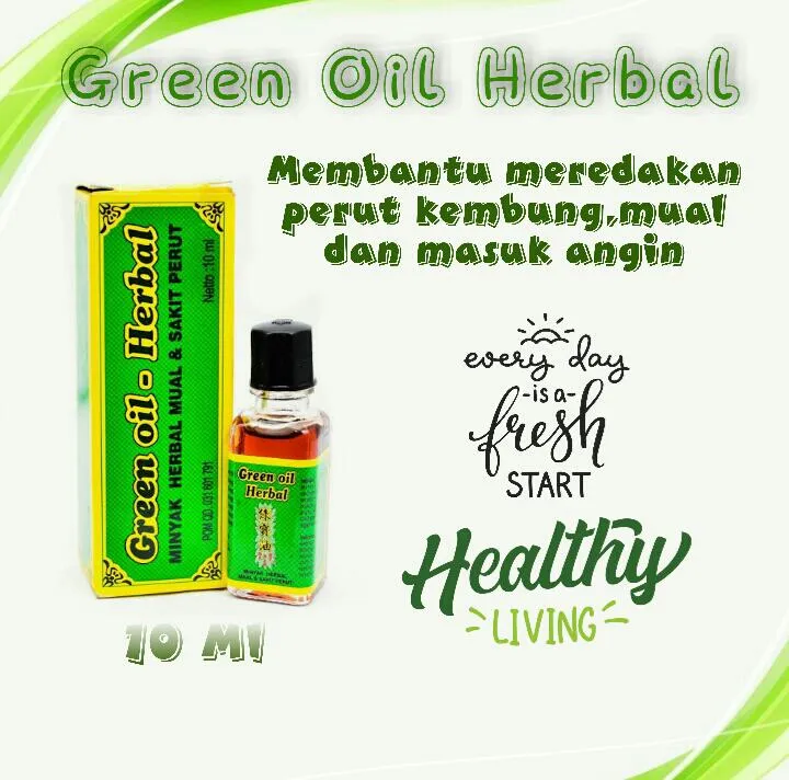 GREEN OIL HERBAL 3ML 5 ML 10 ML | Lazada Indonesia