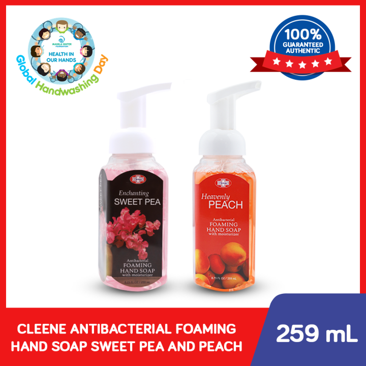 Cleene Foam Soap Sweet Pea and Peach | Lazada PH