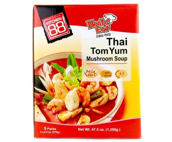 Kitchen 88 Thai Tom Yum Mushroom Soup 5 x 270 g | Lazada PH