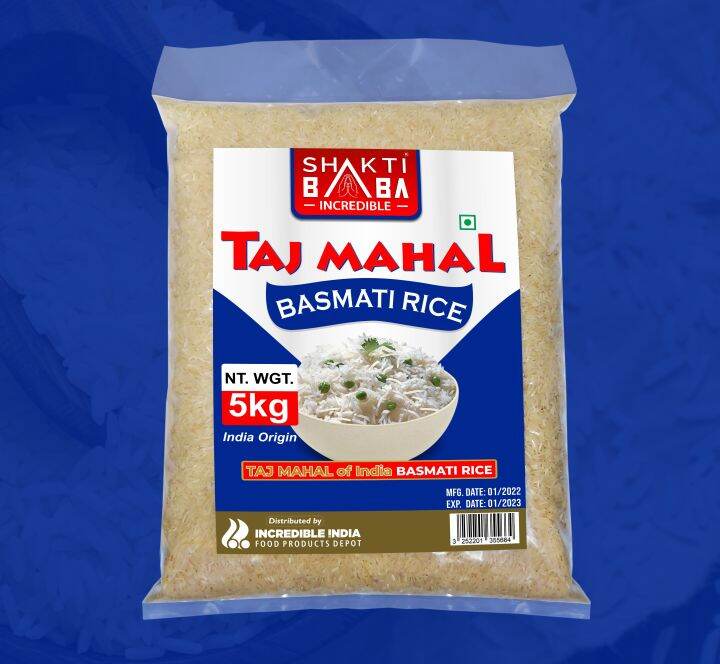 SHAKTI BABA Genuine TAJ MAHAL BASMATI LONG GRAIN RICE( No Mixing ...