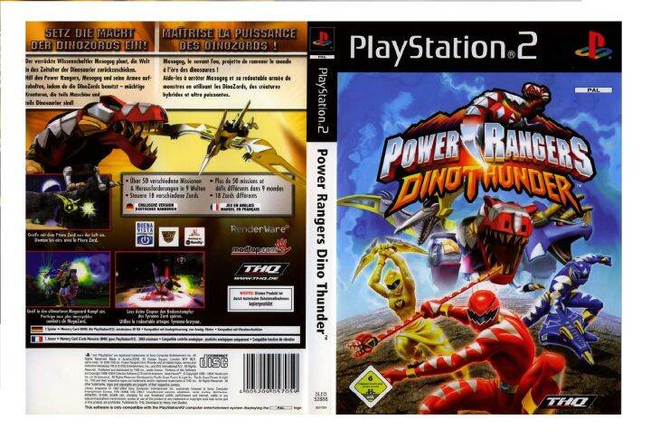 PS2 Power rangers dino thunder, (CD Game) | Lazada