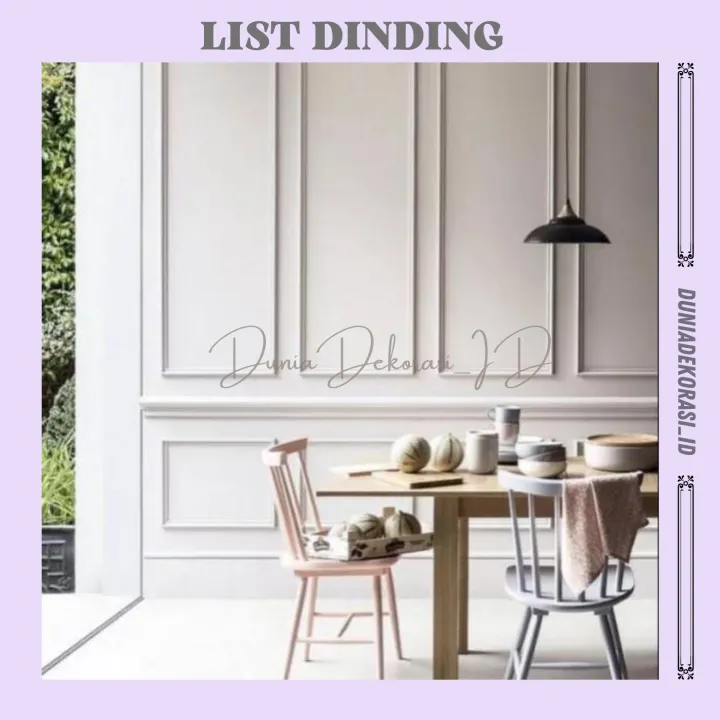 Wall Moulding Minimalis List Kayu Tempel List Dinding Profil Kayu ...