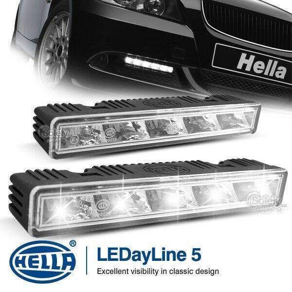 HELLA LEDayline 5 Daylight Daytime running Lights 12V DRL LED Complete ...