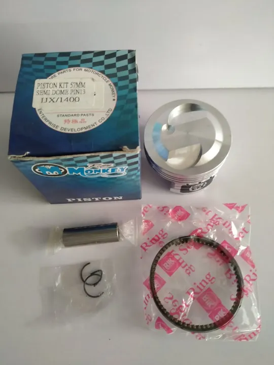 piston kit 57mm semi dome 13pin wave125/xrm125 | Lazada PH