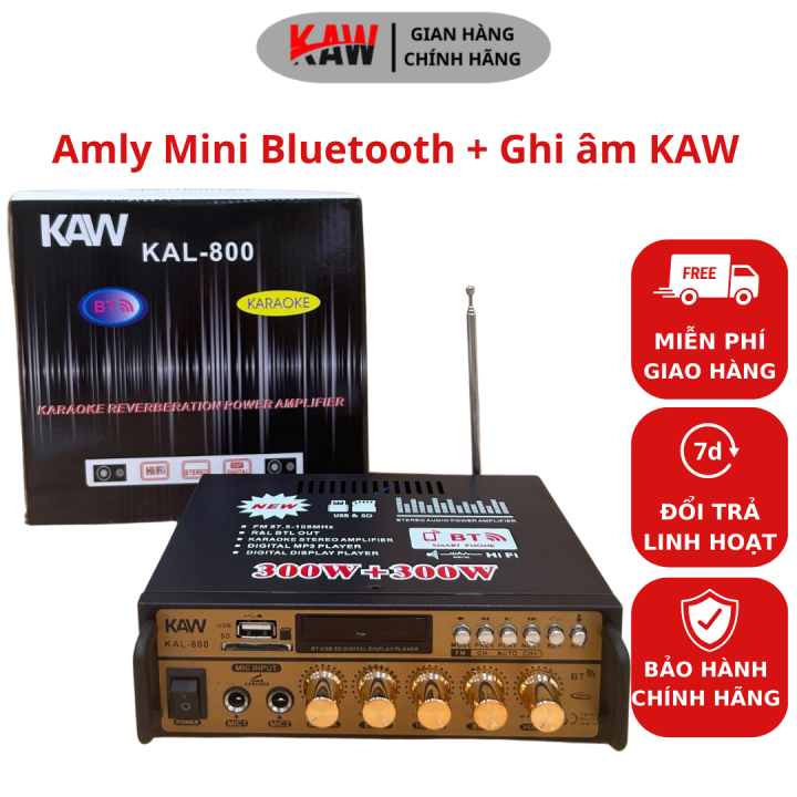 Ampli Mini Bluetooth KAW BT 198B Cao Cấp Loại Tốt, Amply Hát Karaoke ...