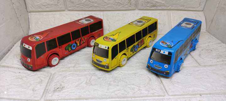 Mobil Mobilan Bus Tayo Ukuran Besar Warna kuning,biru,merah | Lazada ...