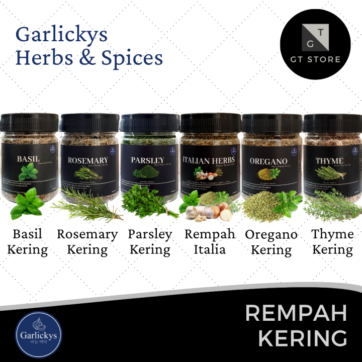 Daun Basil Kering / Rosemary Kering / Daun Parsley Kering / Bumbu ...
