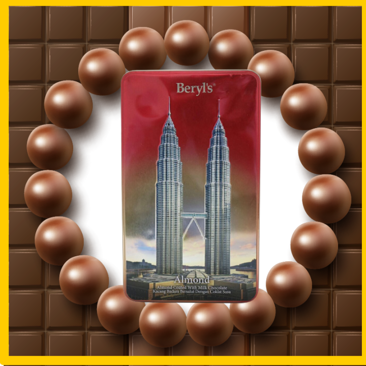 BERYL'S TWIN TOWER ALMOND MILK CHOCOLATE 180g | Lazada