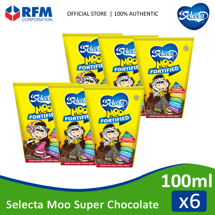 Selecta Moo Super Chocolate 100ml - Set of 6s | Lazada PH
