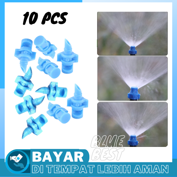 Water Mist Sprinkler Irigasi Air Taman Simple Nozzle 90 Degree 10 PCS ...