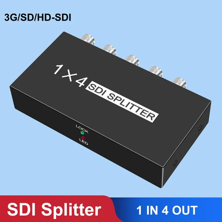 SDI Splitter 1X4 SDI Distribution Video Converter 4 Port Support SD/HD ...