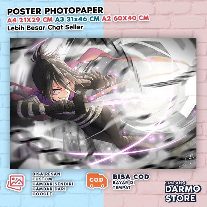 Poster One Punch Man Anime Wibu Super hero Saitama Genos Fubuki Silver ...