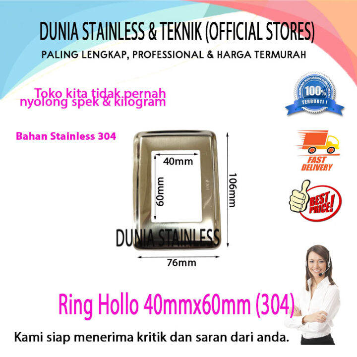 Ring Hollo 40x60 (304) ornamen hiasan railing tangga kanopi balkon ...