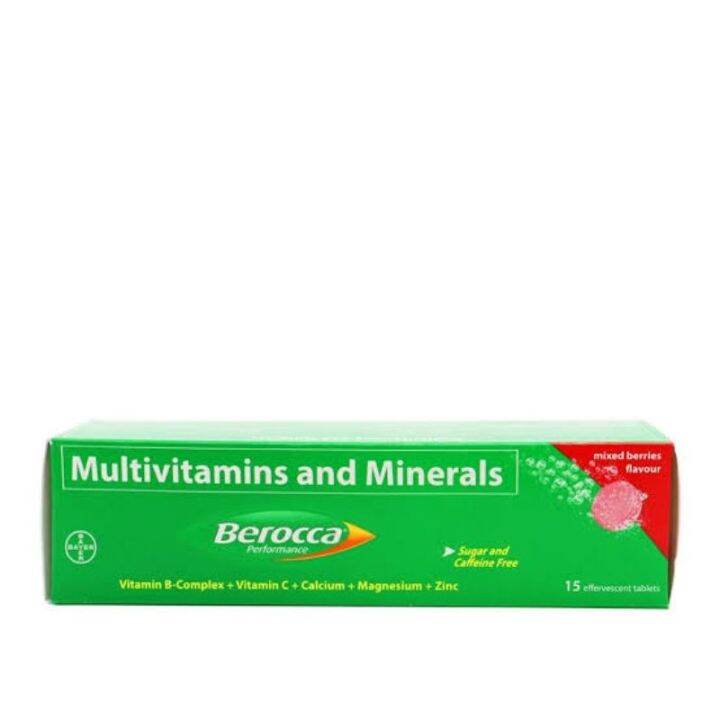 Berocca Performance Mixed Berries Multivitamins and Minerals 15 tablets ...