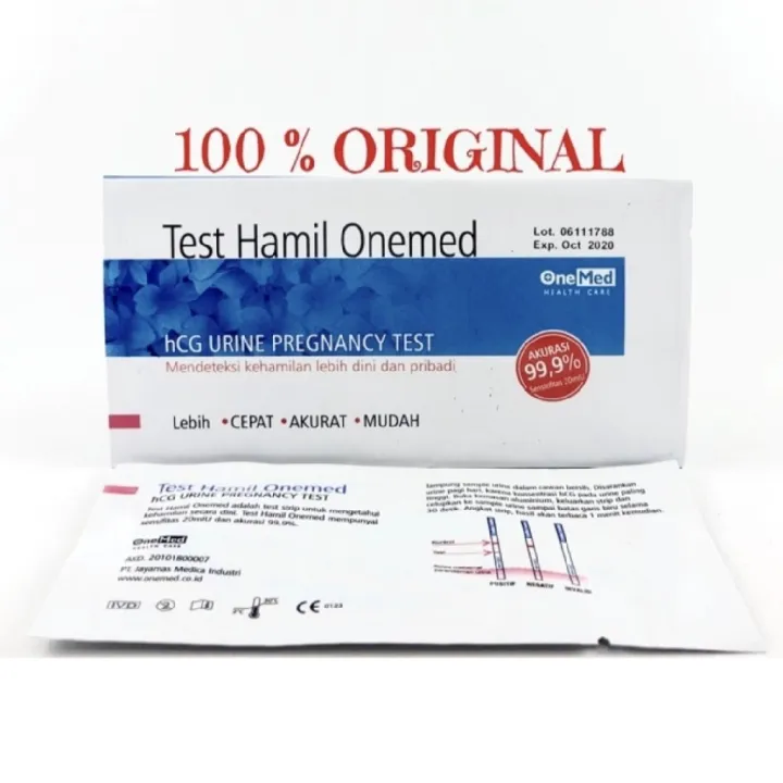 ALAT TES KEHAMILAN TESTPACK ONEMED STERIL GEA HCG ONEHEALTH TESPEK ...
