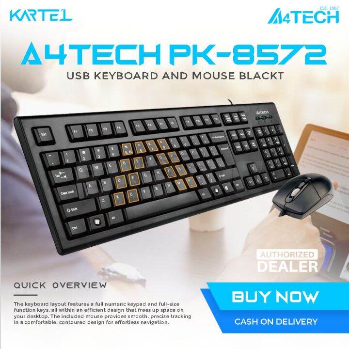 A4Tech KRS-8572 USB Keyboard and Mouse Combo Brandnew and Original ...