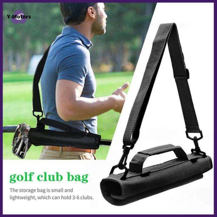 Y-MOTORS Portable Folding Handheld Golf Club Bag Nylon Golf Training ...