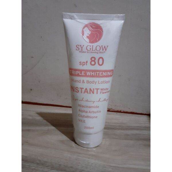 Sy Glow Instant whitening Lotion spf 80 | Lazada PH
