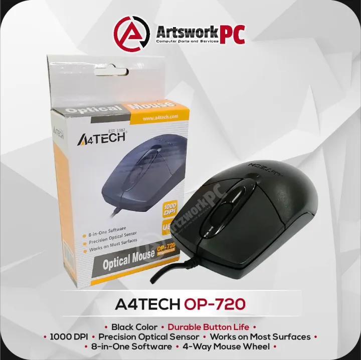A4Tech OP-720 USB Optical Computer USB Mouse | Lazada PH