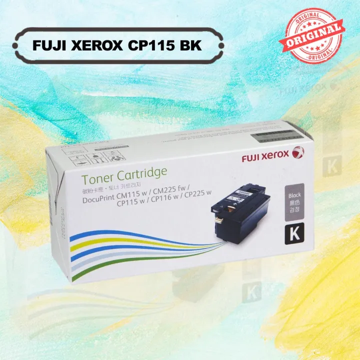 Fuji Xerox Genuine Original Toner - CP115 - CT202265 (Black, Cyan, Magenta, Yellow) - HIGH ...