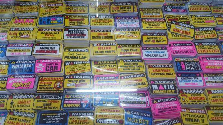 #STIKER KATA2 LUCU & UNIK PER 50PCS RANDOM #BANDAR STIKER | Lazada ...