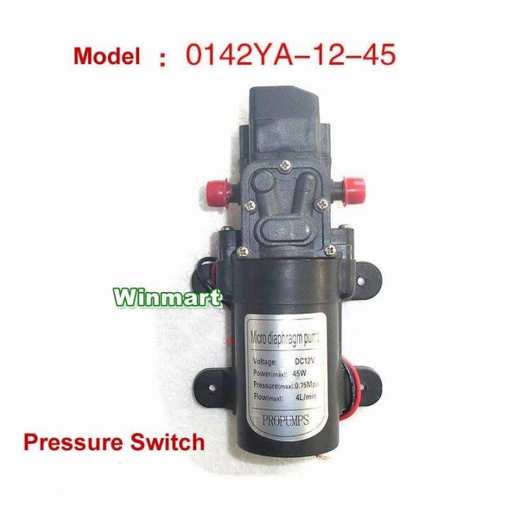 45W DC12V Pressure Switch type Diaphragm Water Pump Self-priming ...