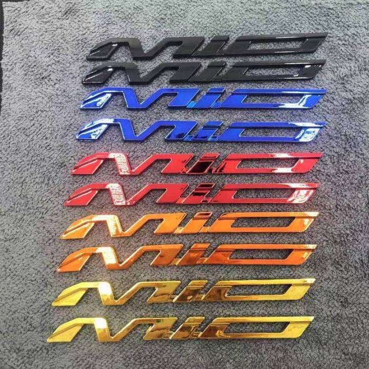 MIO LOGO EMBLEM WITH STICKER FOR MOTORCYCLE [MOON RISING] | Lazada PH
