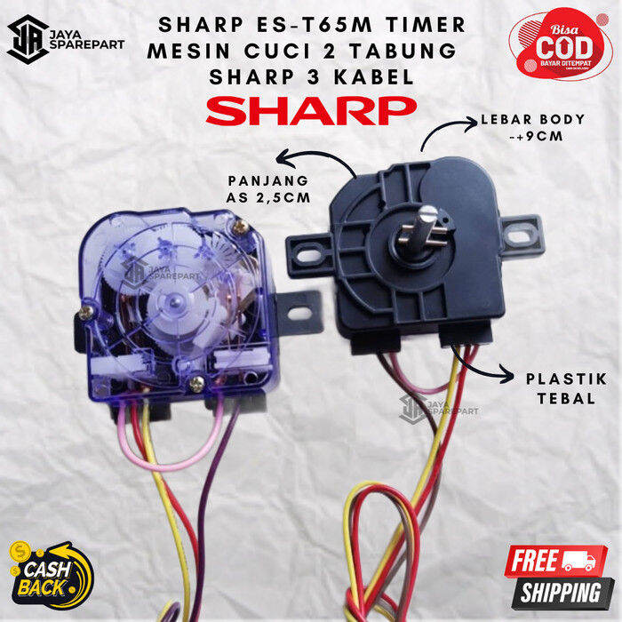 TIMER PERSAMAAN SHARP ES-T65M TIMER MESIN CUCI 2 TABUNG 3 KABEL ...