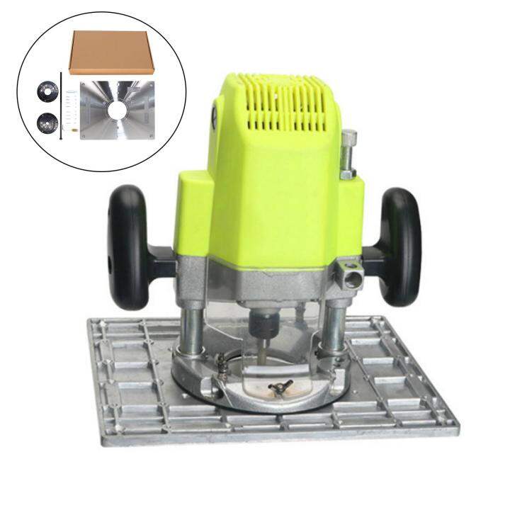 Loviver Router Table Insert Plate Aluminum with Rings Trimmer Install ...