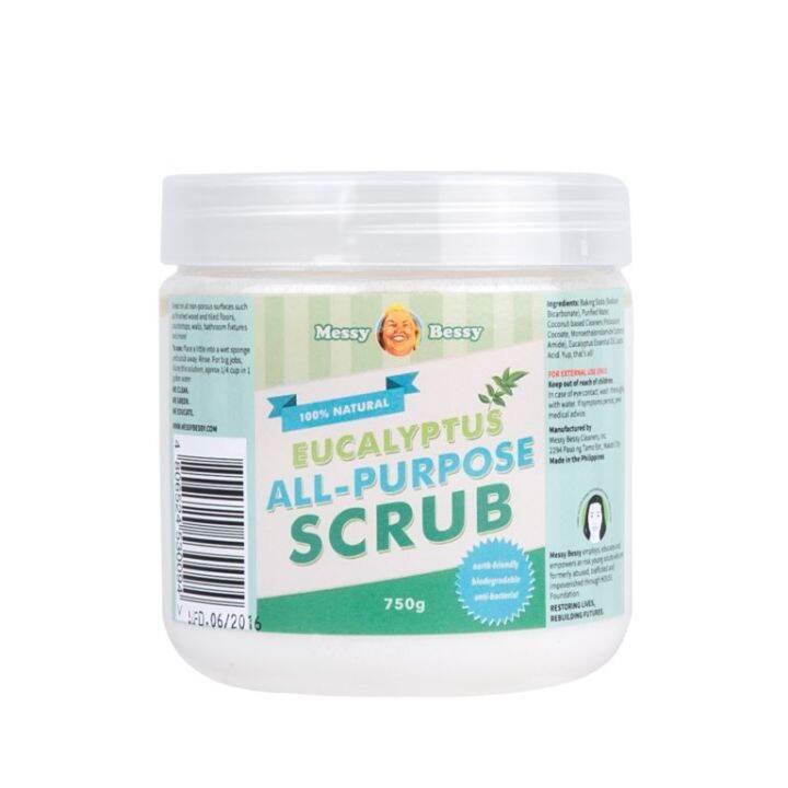 Messy Bessy Natural All-Purpose Cleaner (Scrub) - Eucalyptus (750g ...