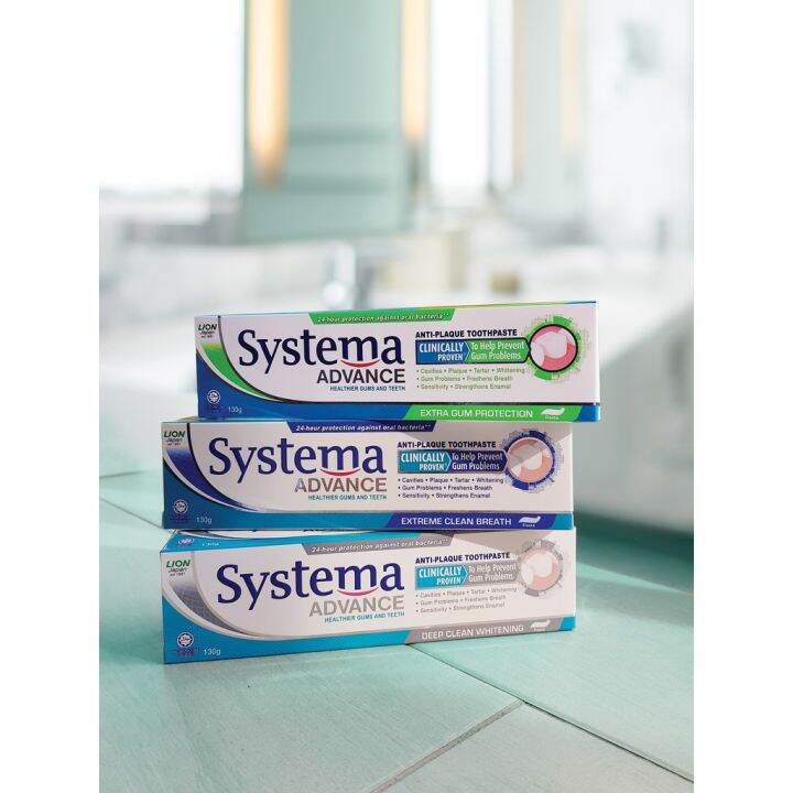 SYSTEMA Advance Toothpaste 130gm (Deep Clean/Extra Gum Protection ...