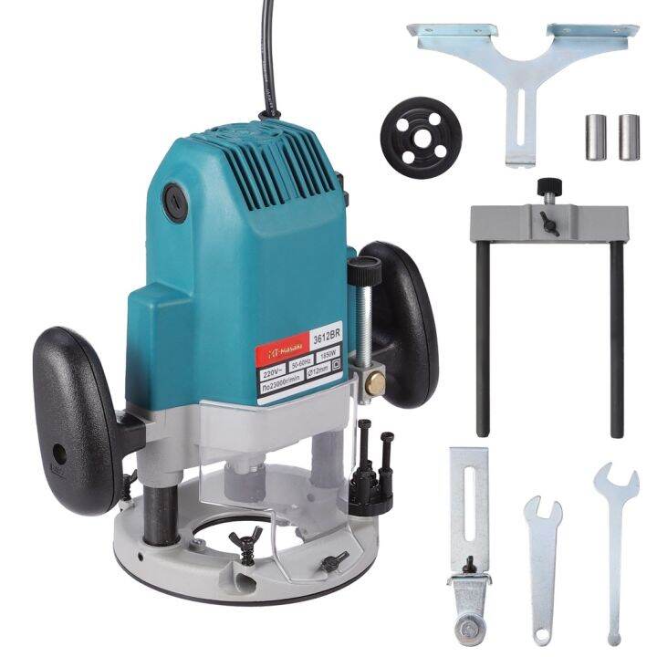 MTMASAKI Mesin Router 1600W Profil Kayu Besar Wood Trimmer MT-3612 ...