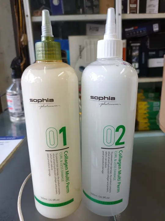 Kem uốn đa năng Sophia Platinum Collagen Multi Perm 500ml x2 | Lazada.vn