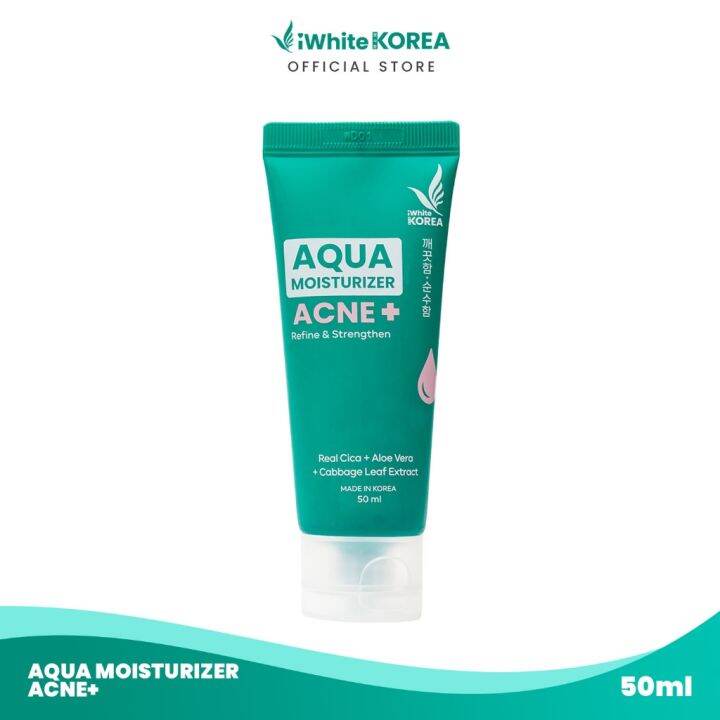 IWhite Korea ACNE Aqua Moisturizer 50ml Calms Troubled Acne-Prone Skin ...