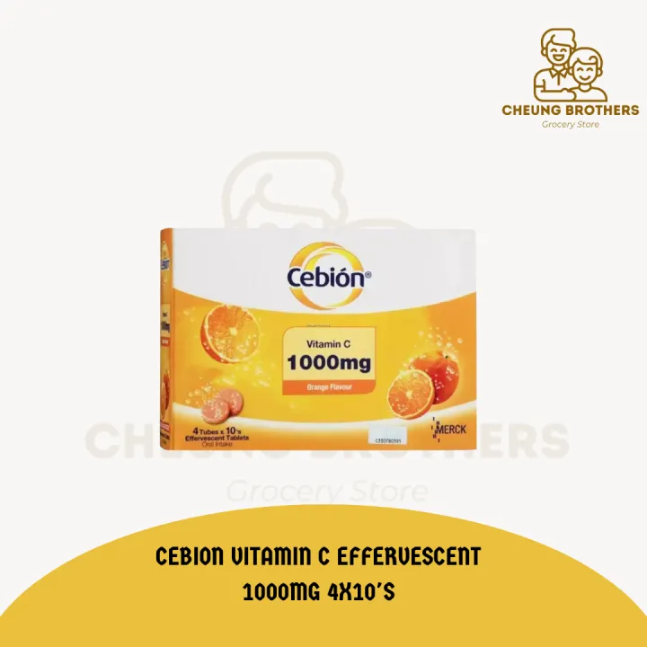CEBION VITAMIN C EFFERVESCENT 1000MG 4X10'S | Lazada