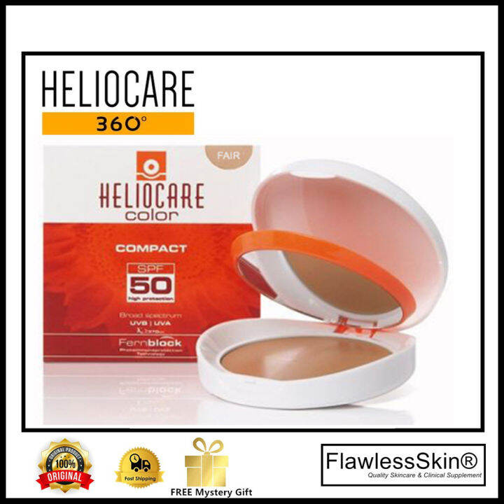 Heliocare Oil Free Compact Fair Color SPF 50 Fernblock 10gm UVA UVB Exp ...
