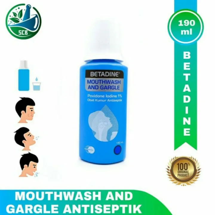 BETADINE Mouthwash And Gargle Obat Kumur - Isi 190mL | Lazada Indonesia