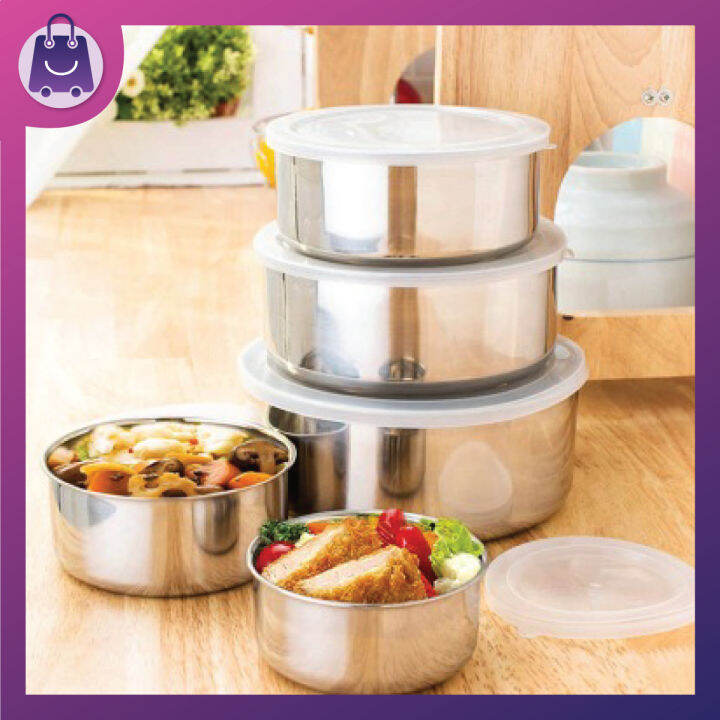 21 - RANTANG STAINLESS ISI 5 - RANTANG SUSUN STAINLESS | Lazada Indonesia