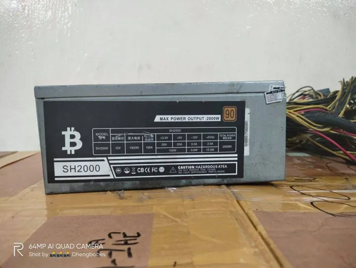 Mining Power Supply Gaming Psu Tru Rated 2000w Colorful Bitcoin 90plus ...