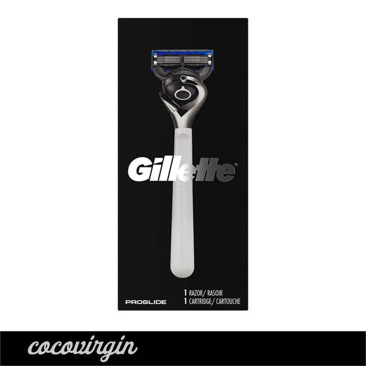 GILLETTE ProGlide Razor Handle + 1 Blade Refill White | Lazada Indonesia